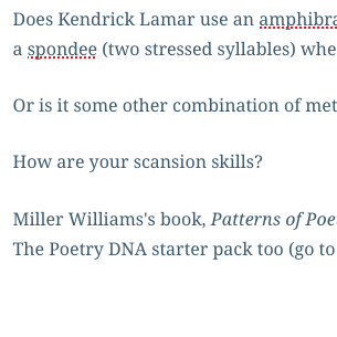 Kendrick Lamar Poems